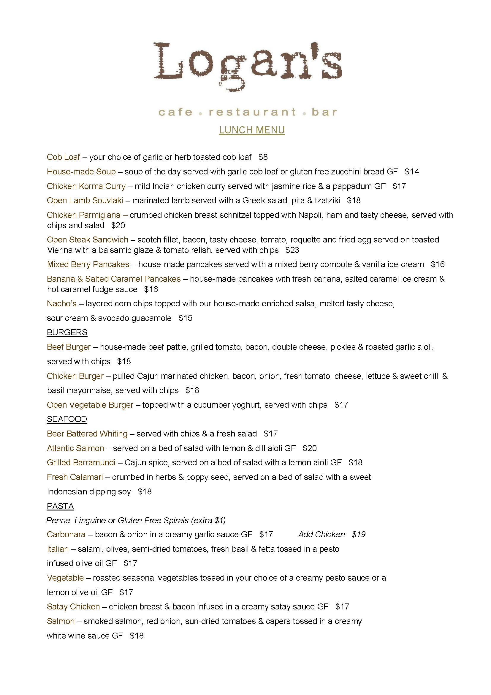 LUNCH MENU 2018_Page_1 - Logan's Restaurant